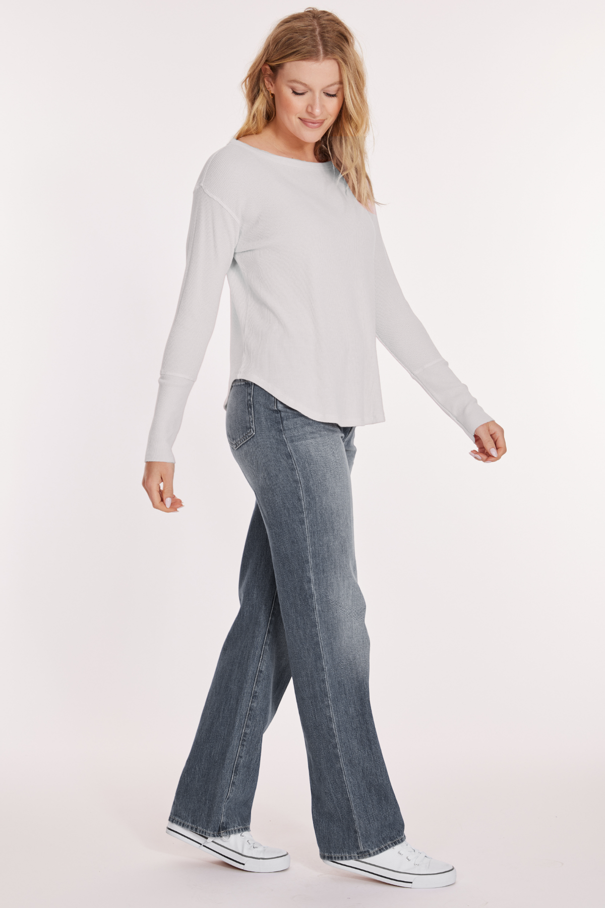 L/S Dropped Armhole Oversize Top – mododoc Los Angeles